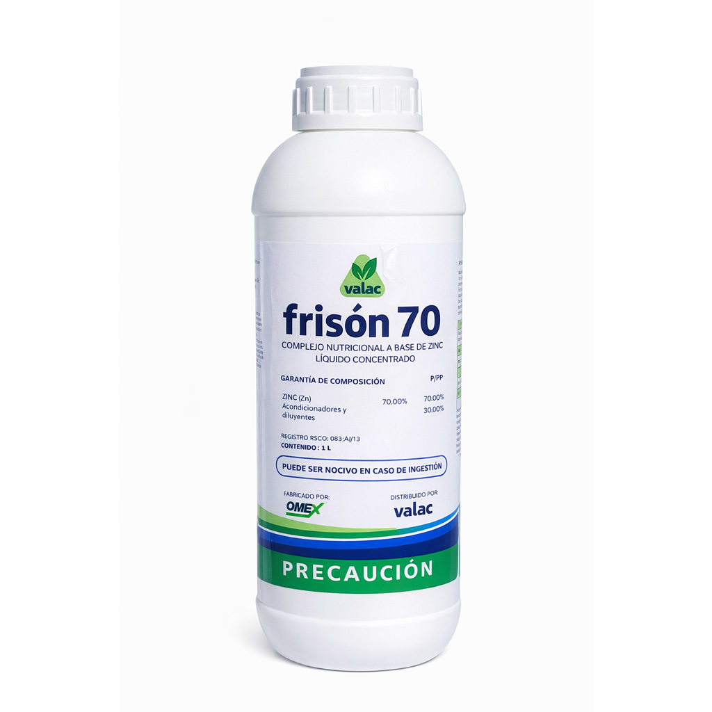 Frisón 70 Valac – Complejo de Zinc Líquido Concentrado - Agroinsumos JADE